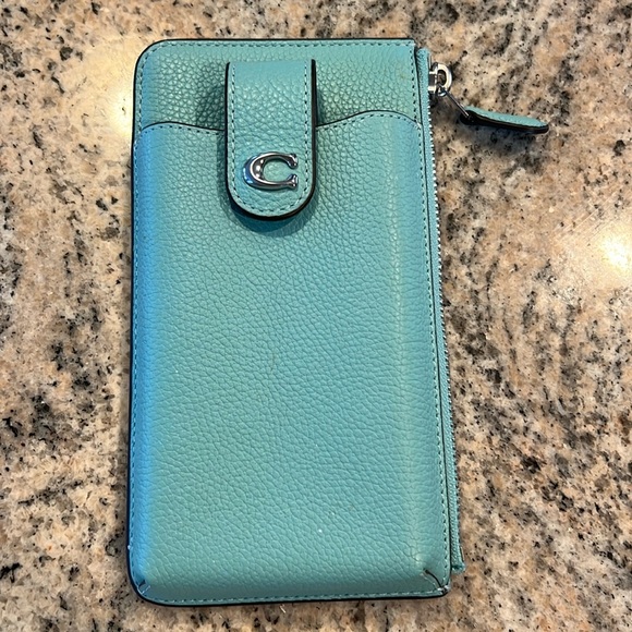 Coach | Bags | Coach Leather Phone Holderwallet | Poshmark
